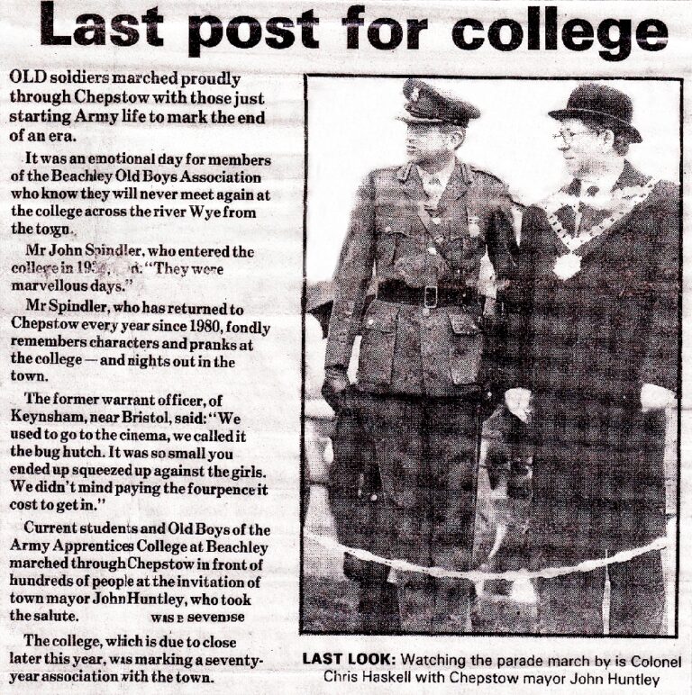 Beachley camp and staff – Army Apprentices College and Beachley Old ...